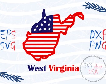 Wv svg | Etsy