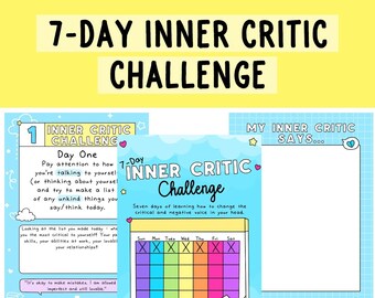 Inner Critic Workbook Negative Self-talk Self Help Worksheets - Etsy UK