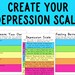 Depression Scale Depression Tools Worksheets Self-help - Etsy