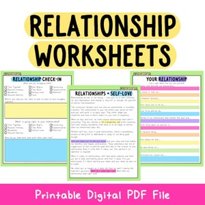 Self-love Workbook: Relationship Add-on | Self-care | Self-help ...