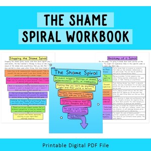 Shame Spirals Spiraling Guilt Self-worth - Etsy