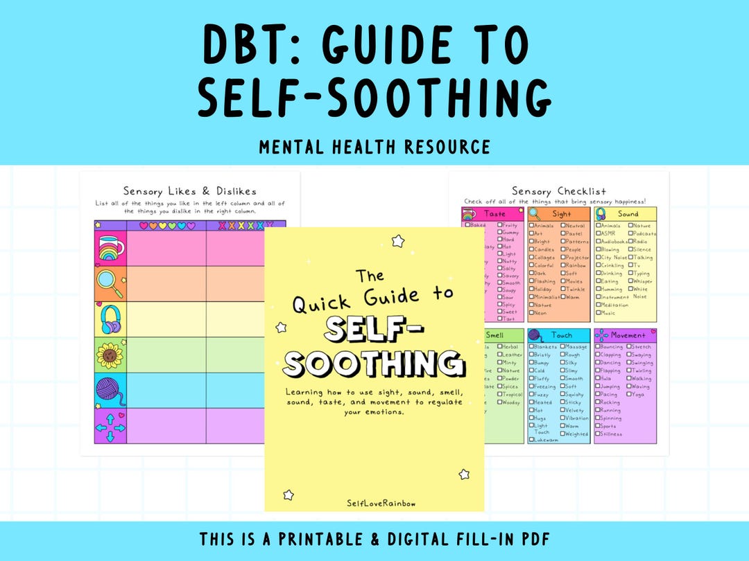 The Quick Guide to Self-soothing| DBT Skills | Coping Skills | Teen ...
