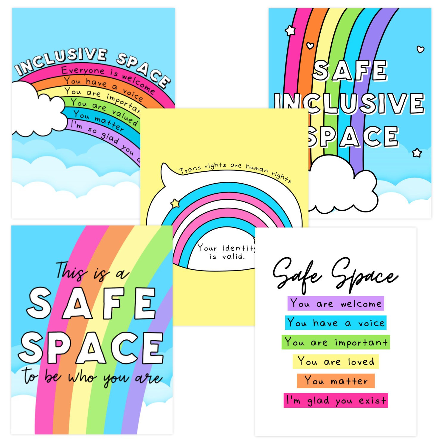 LGBTQ Inclusive Safe Space Image Bundle Equality - Etsy