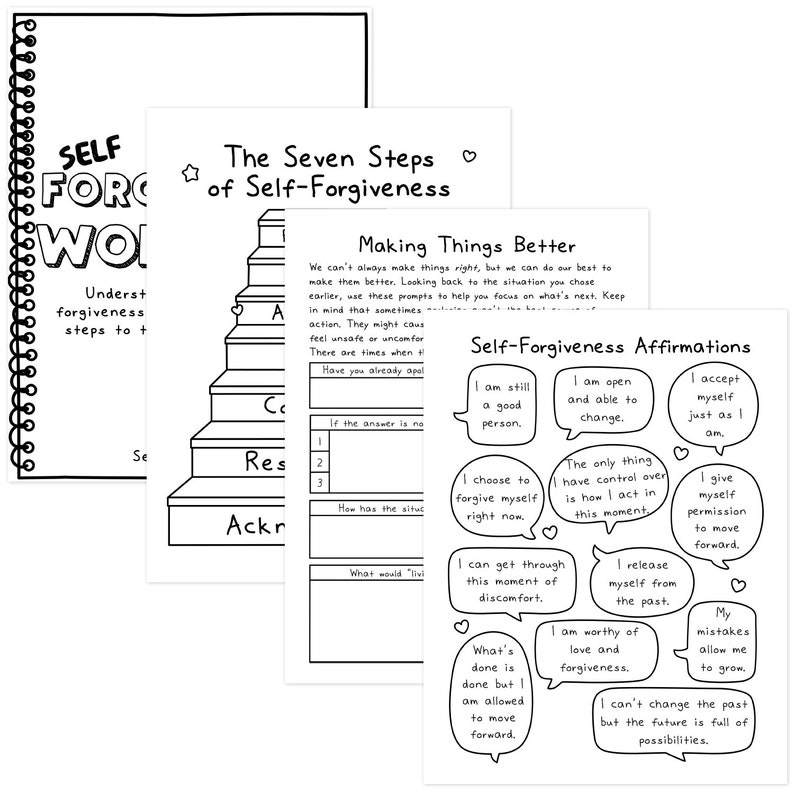 Self-forgiveness Workbook: 7 Steps to Self-love (PDF) - Etsy