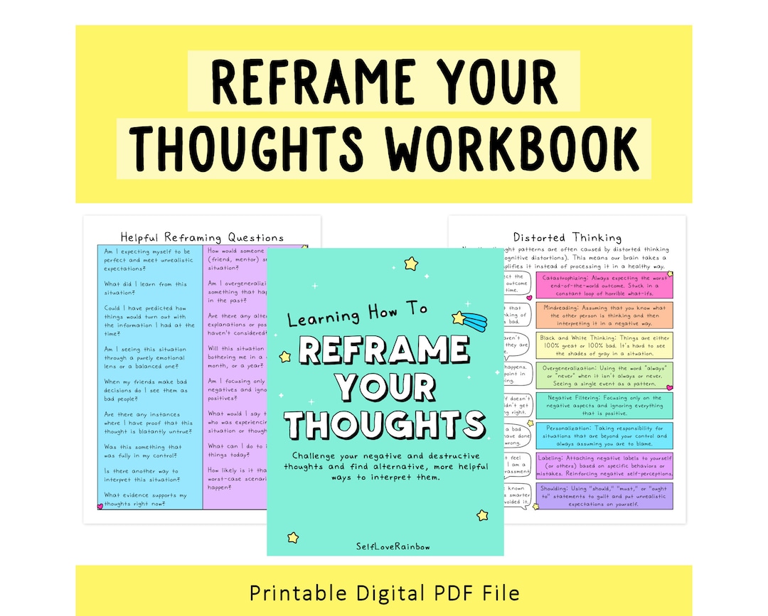 How to Reframe Your Thoughts Emotional Wellness Change Negative Beliefs ...