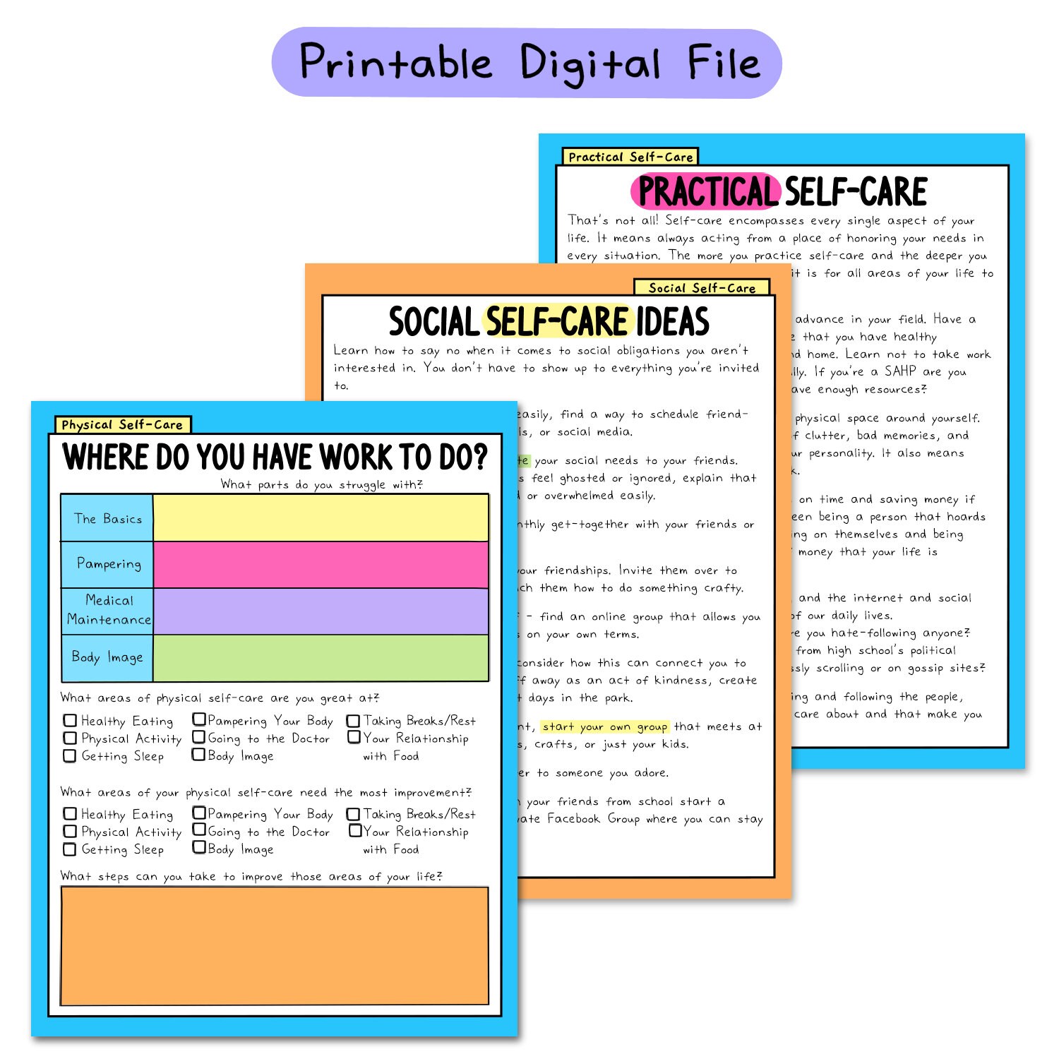 Self-love Workbook Self-care Self-help Personal Growth - Etsy