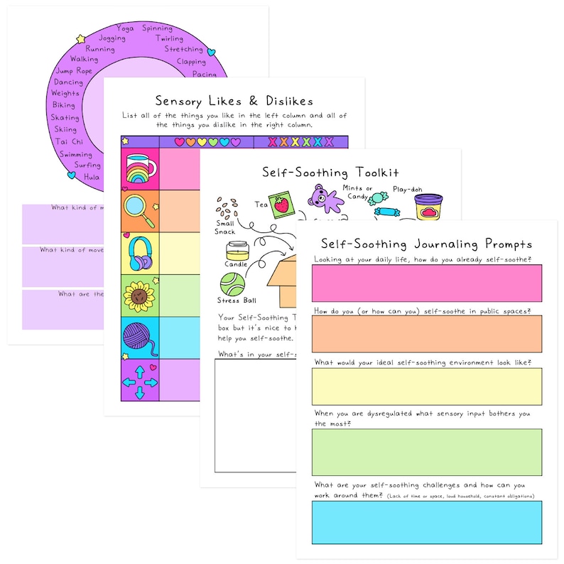 The Quick Guide to Self-soothing| DBT Skills | Coping Skills | Teen ...