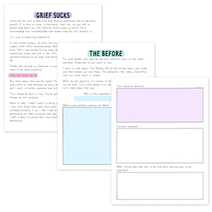 Uncovering Grief | Grief Workbook | Remembrance | Loss | Loved One ...