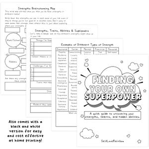 Finding Your Superpowers Strengths Workbook: Self-discovery Guide ...