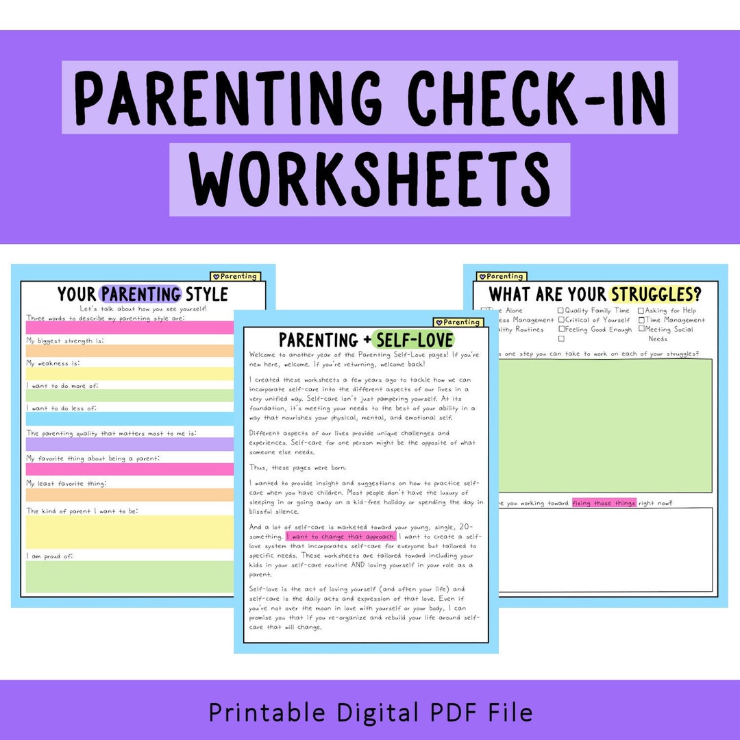 Self-love Workbook: Parenting Add-on Self-care Self-help Personal ...