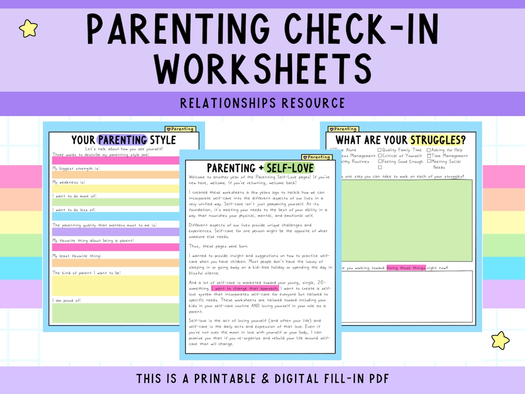 Self-love Workbook: Parenting Add-on Self-care Self-help Personal ...