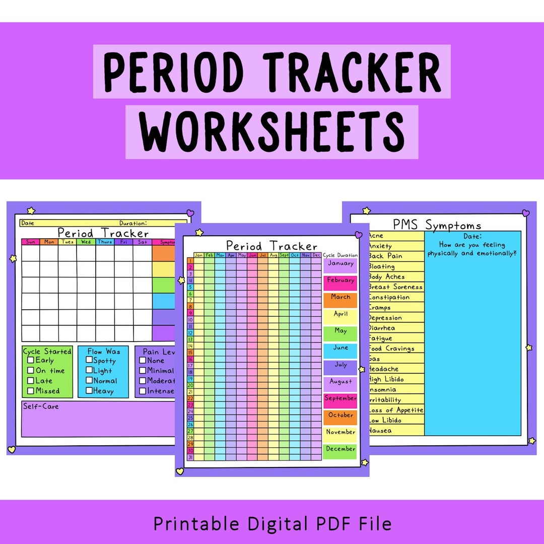 Period Tracker PMS PMDD Menstrual Tracker - Etsy