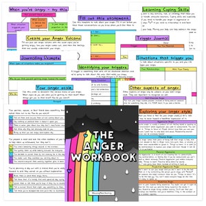 The Anger Workbook | Mental Health Worksheets | Self-help | Anger ...
