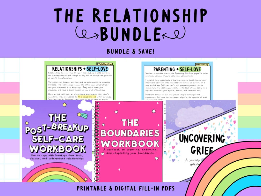 The Relationship Bundle | Anxiety | Depression | Therapy Tools ...