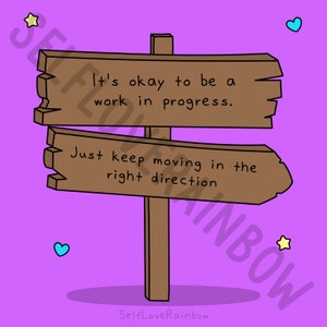 Work in Progress Sign Printable Art Colorful Wall Classroom Poster ...