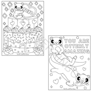 Self-love Coloring Pages | Printable | Hand Drawn L Digital Coloring ...