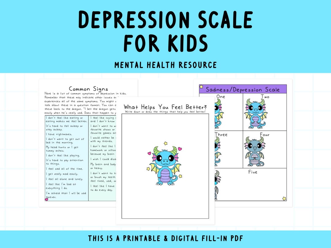 Depression Scale for Kids | Teens | School | Journaling for Students ...
