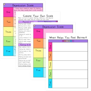 Depression Scale for Teens | Teen Mental Health | School | Journaling ...