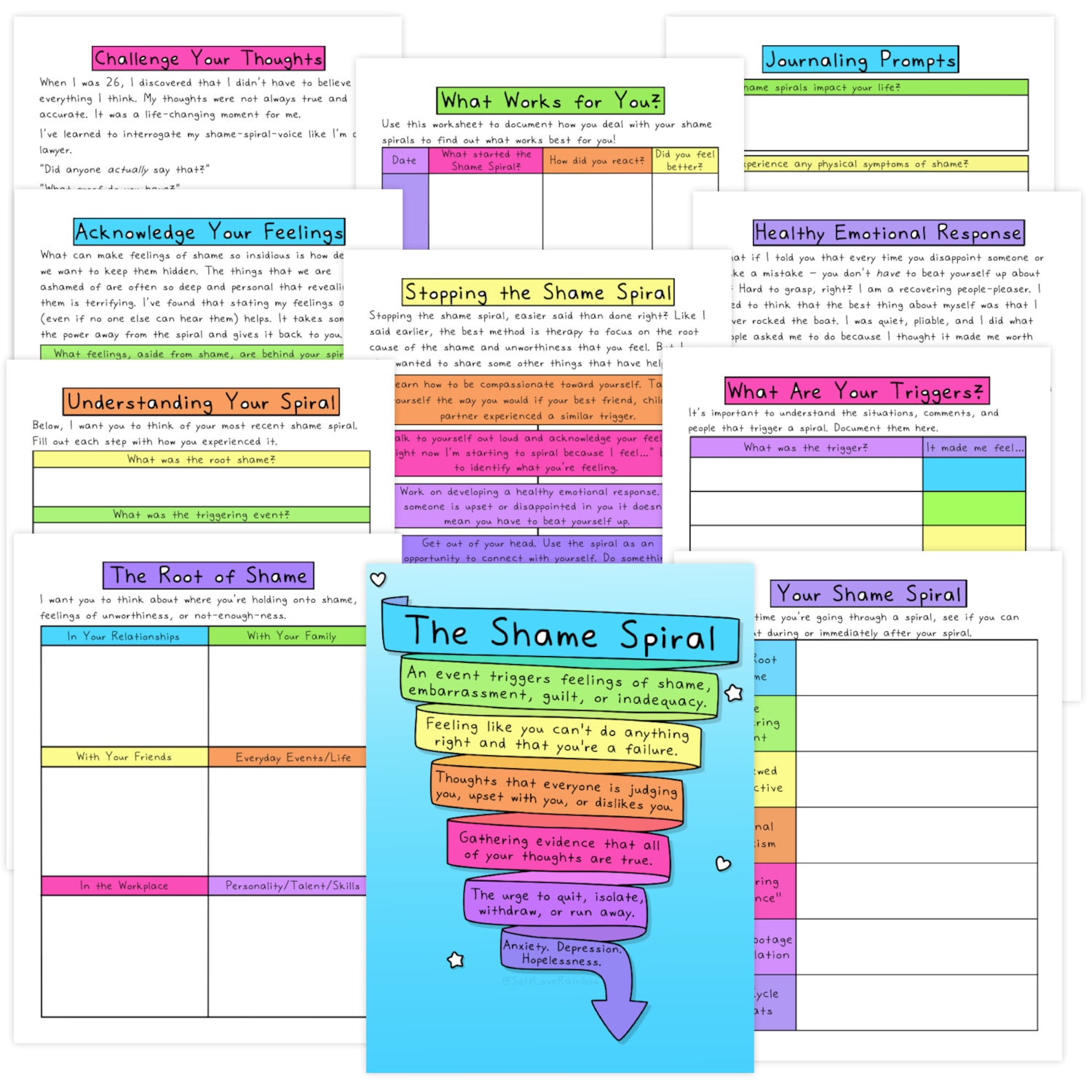 Shame Spirals | Spiraling | Guilt | Self-worth | Emotional Healing ...