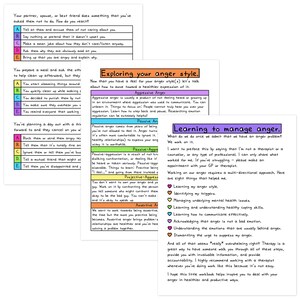 The Anger Workbook | Mental Health Worksheets | Self-help | Anger ...