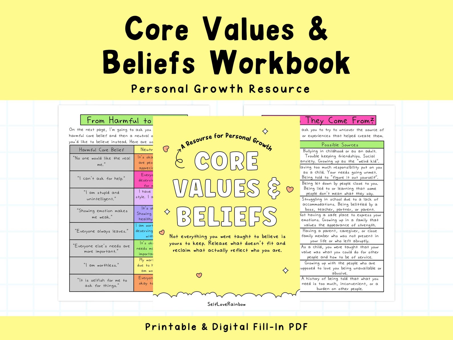 Core Values & Beliefs | Authenticity | Limiting Beliefs | Growth ...