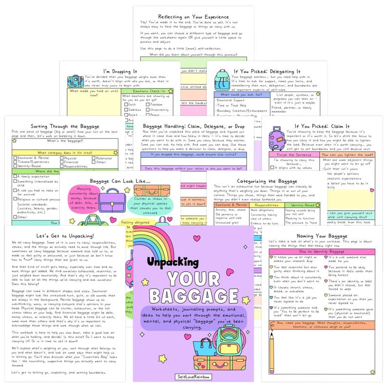 Unpacking Your Baggage: Self-discovery Guide | Letting Go | Emotional ...