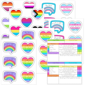 LGBTQ+ Inclusive Prints: Safe Space, Pronoun Form (digital Download) - Etsy