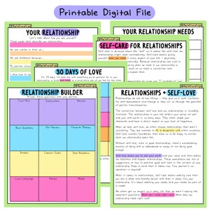 Self-love Workbook: Relationship Add-on | Self-care | Self-help ...