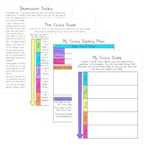Mental Health Crisis Safety Plan: Self-care Worksheets (PDF) - Etsy