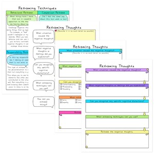 Reframe Your Thoughts Workbook: Cognitive Distortions & Reframing ...