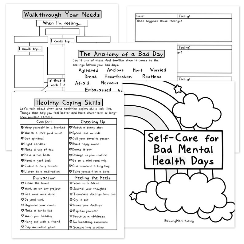 Self-care for Bad Mental Health Days | Depression | Anxiety | Self-care ...