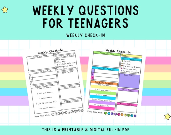Teen Therapy Mega Worksheet Bundle, Therapy Workbook, Therapist Journal ...