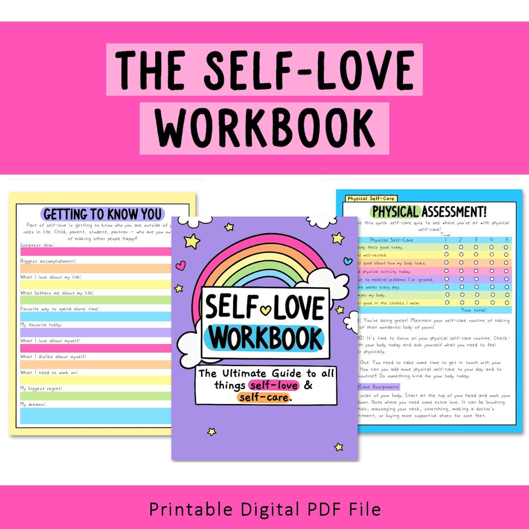 Self-love Workbook Self-care Self-help Personal Growth Bullet ...