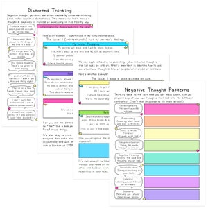 Reframe Your Thoughts Workbook: Cognitive Distortions & Reframing ...