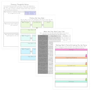 Black and White Thinking | Mental Health Worksheets | Self-help ...