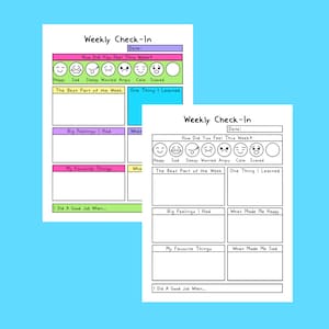 Weekly Check-in for Kids | Teens | School | Journaling for Students ...