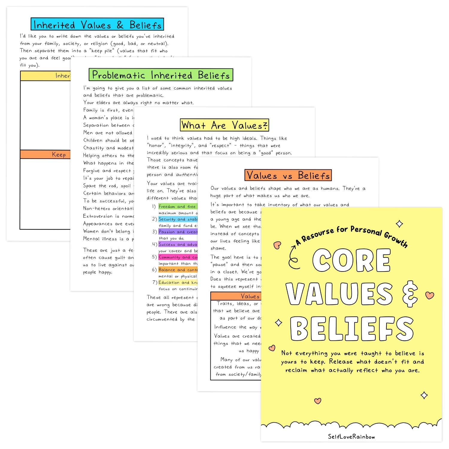 Core Values & Beliefs | Authenticity | Limiting Beliefs | Growth ...