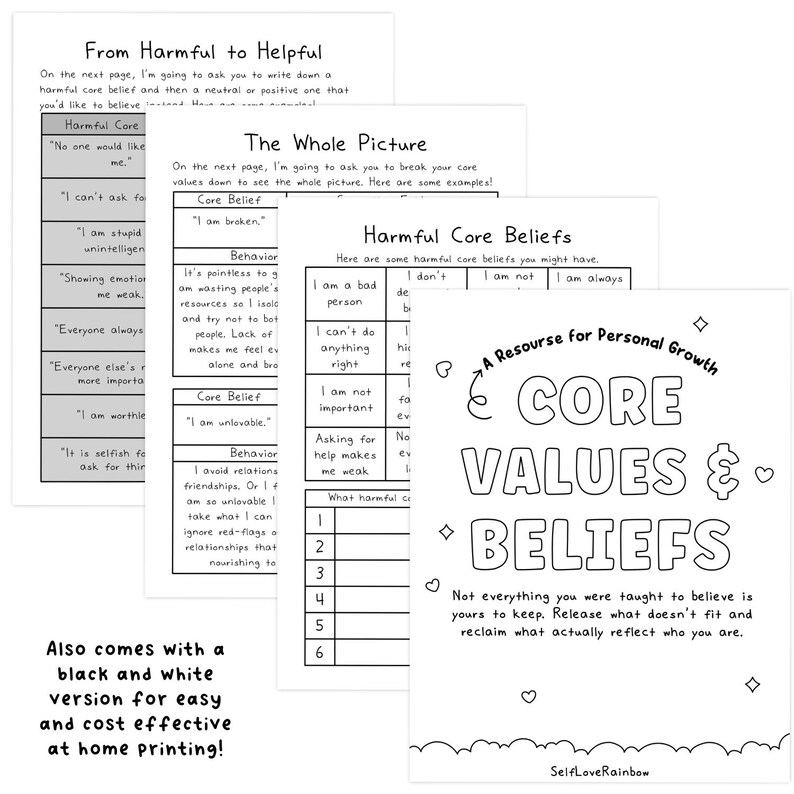 Core Values & Beliefs | Authenticity | Limiting Beliefs | Growth ...