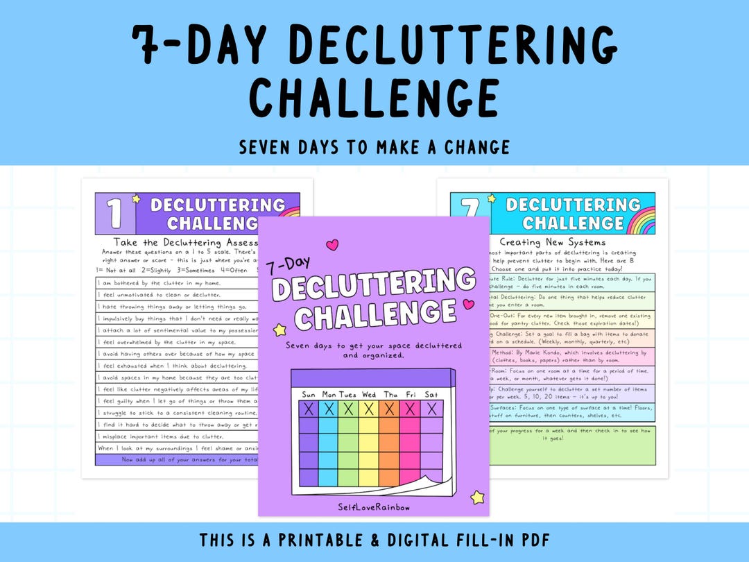 7-day Decluttering Challenge | Autumn/spring Cleaning | Home Cleaning ...