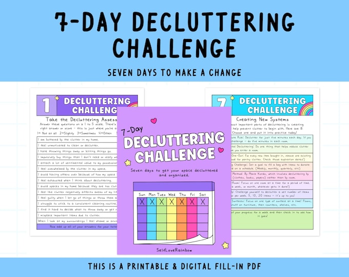 Decluttering Checklist, Printable Home Decluttering Checklist ...