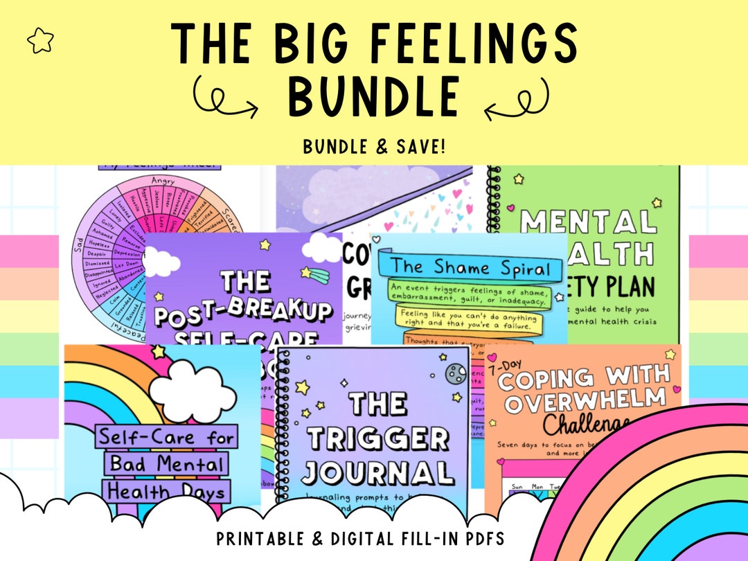 The Big Feelings Bundle Therapy Resources Anger Mental Health Feelings ...