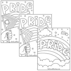 Pride Flags Coloring Pages: LGBTQIA+ Art (printable) - Etsy