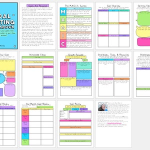 Goal Setting Workbook | Anxiety | ADHD | Organization | Depression ...