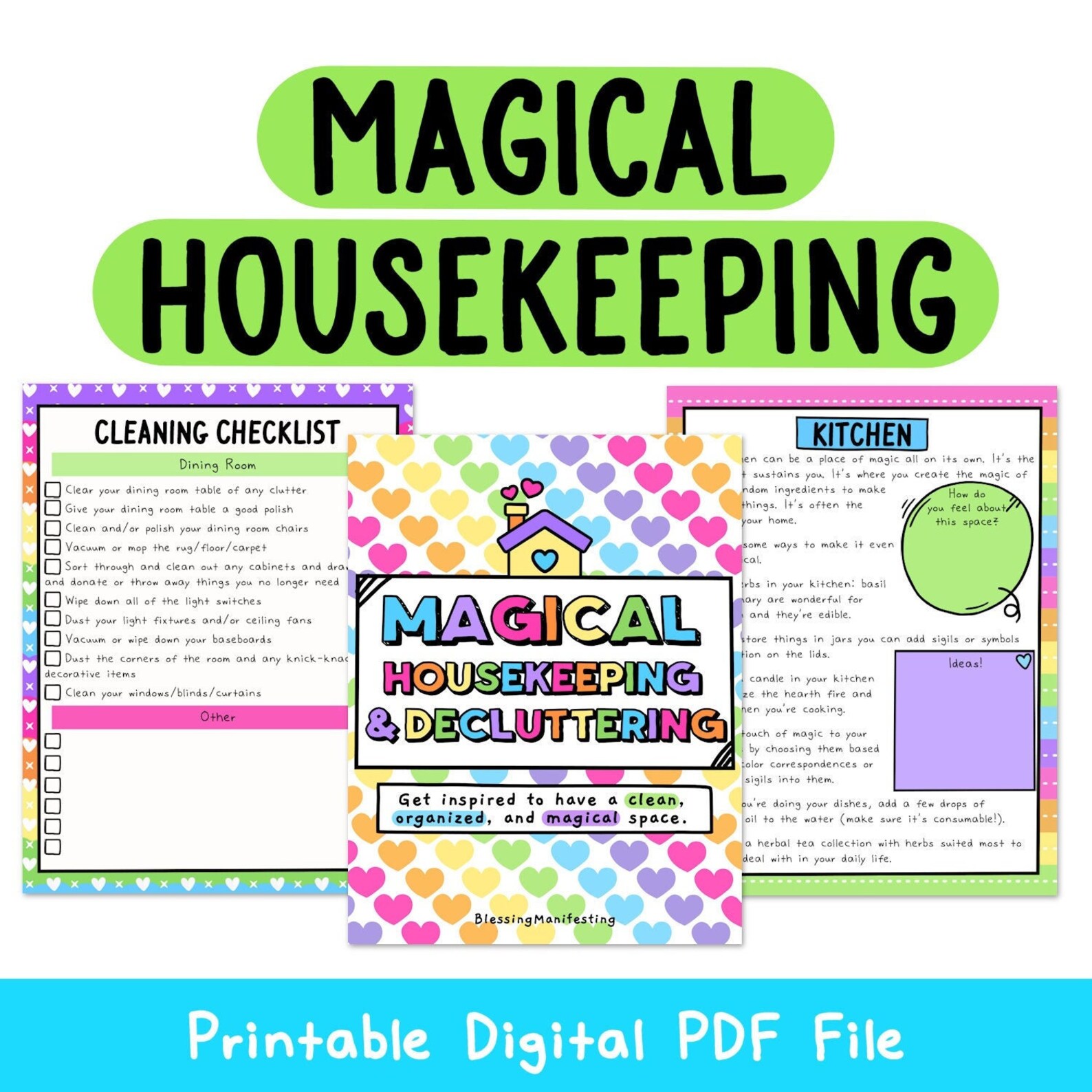 Magical Housekeeping & Decluttering Spring Cleaning - Etsy
