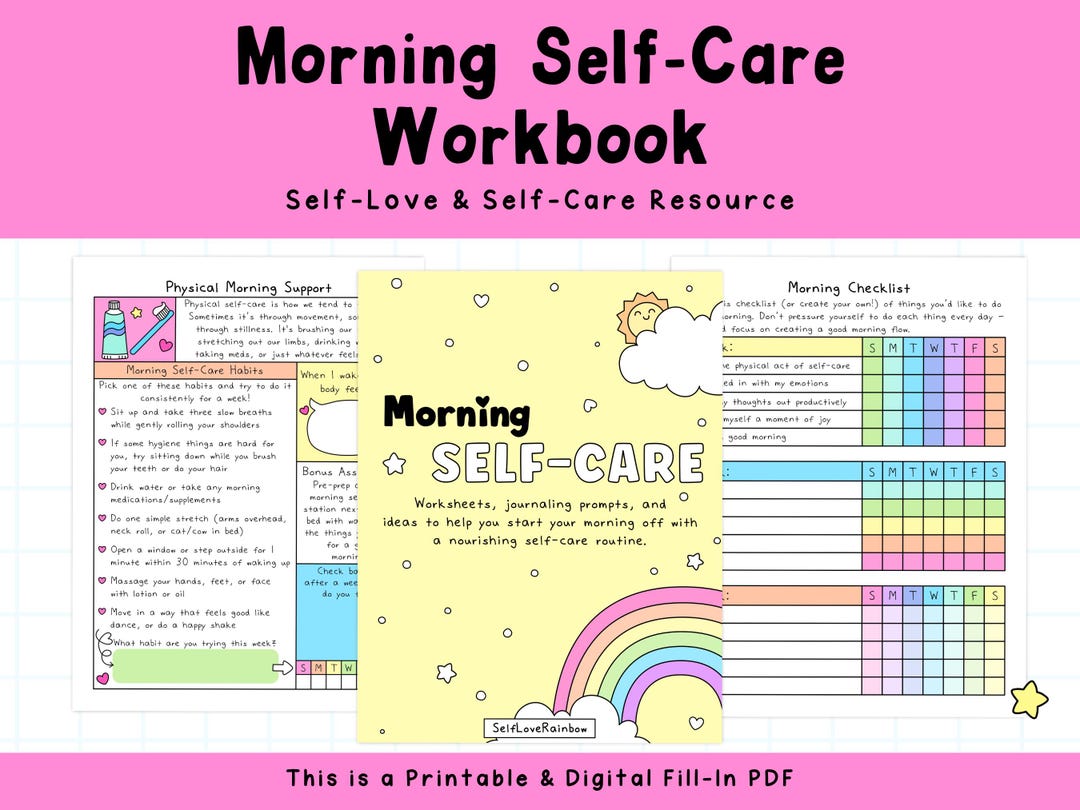 Morning Self-care Workbook: Routine Tracker & Journal (PDF Download - Etsy