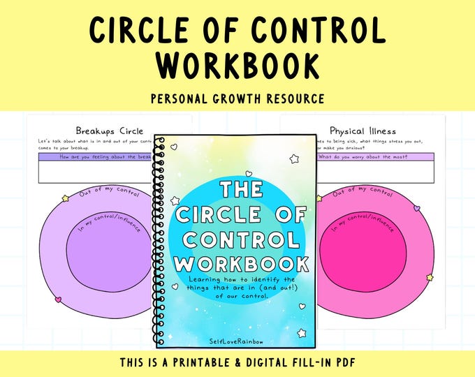 My Circle of Control I Will Focus on What I Can Control Poster, Vintage ...