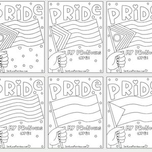 Pride Flags Coloring Pages: LGBTQIA+ Art (printable) - Etsy