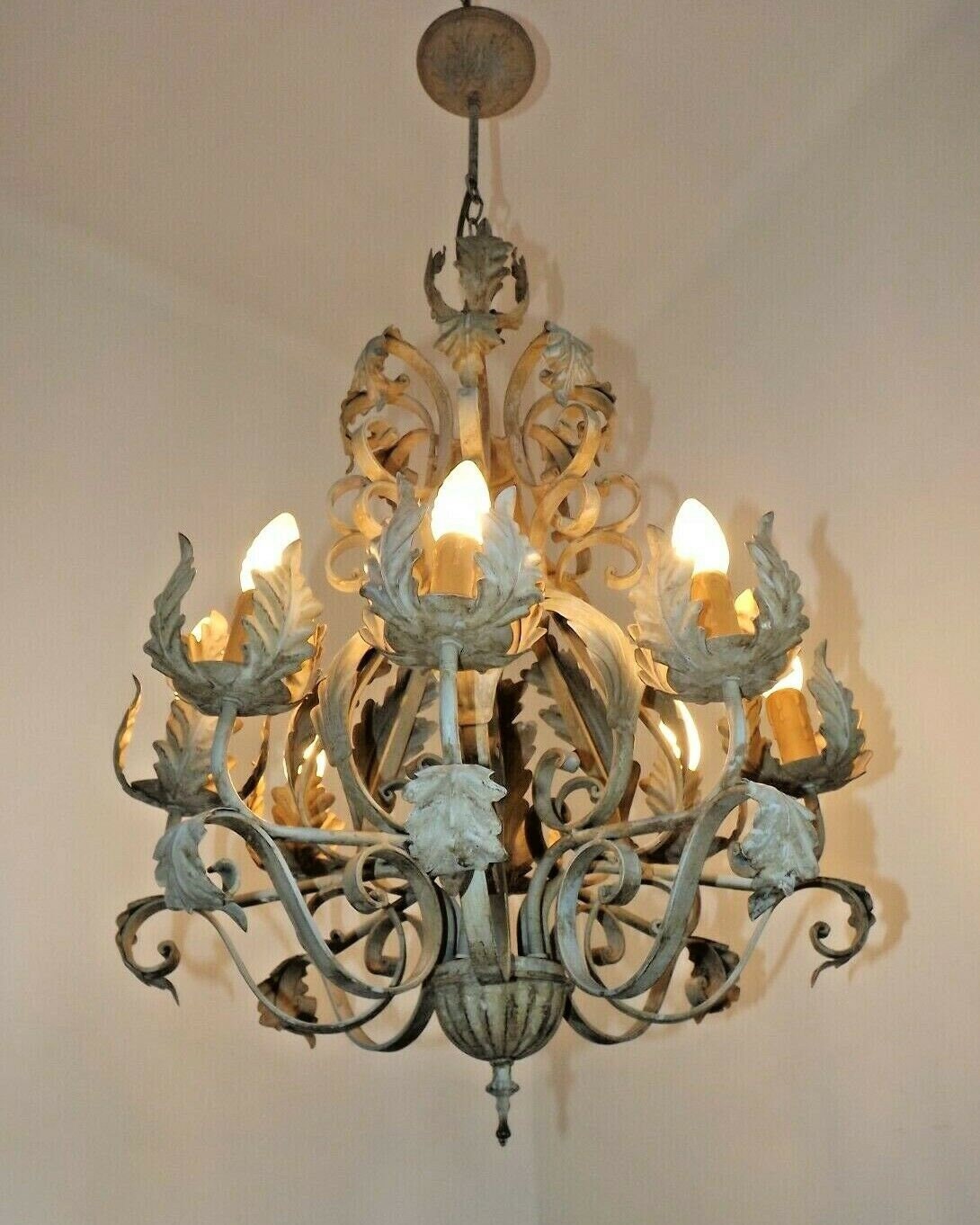 Lustre metal vert d'occasion