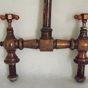 Rare French Vintage Swan Head Bath Mixer Tap Porcelain Insert Chaud ...