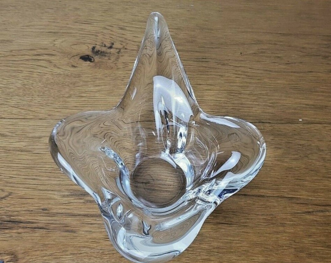 Vintage Bayel Crystal Art Glass Trinket/bon Bon Holder Ashtray - Etsy